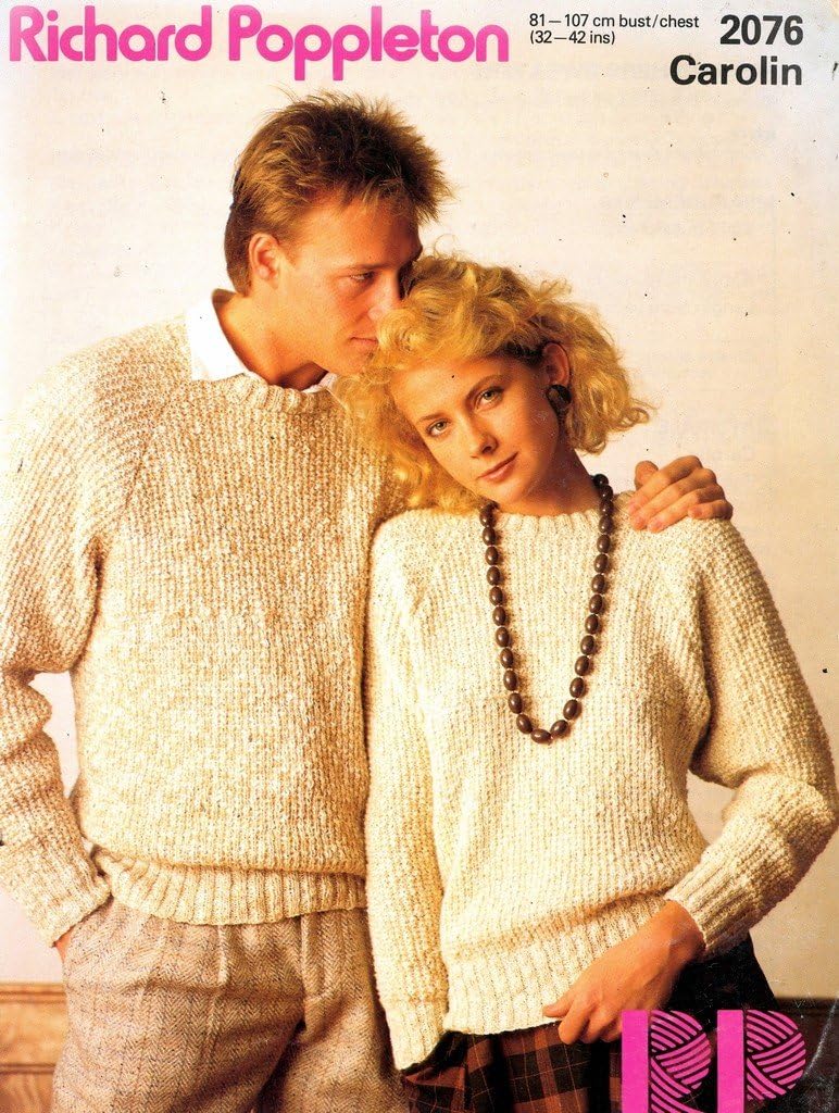 Amazon.com: Knitting Pattern His and Hers Sweaters Carolin Poppleton 2076