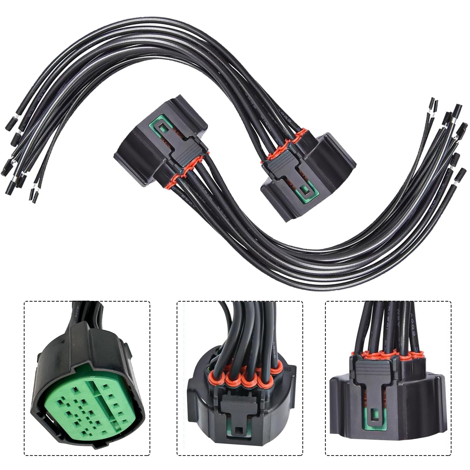 2018-2021 Replacement Plug 14-Pin Headlight Connector Pigtail - Fits ...