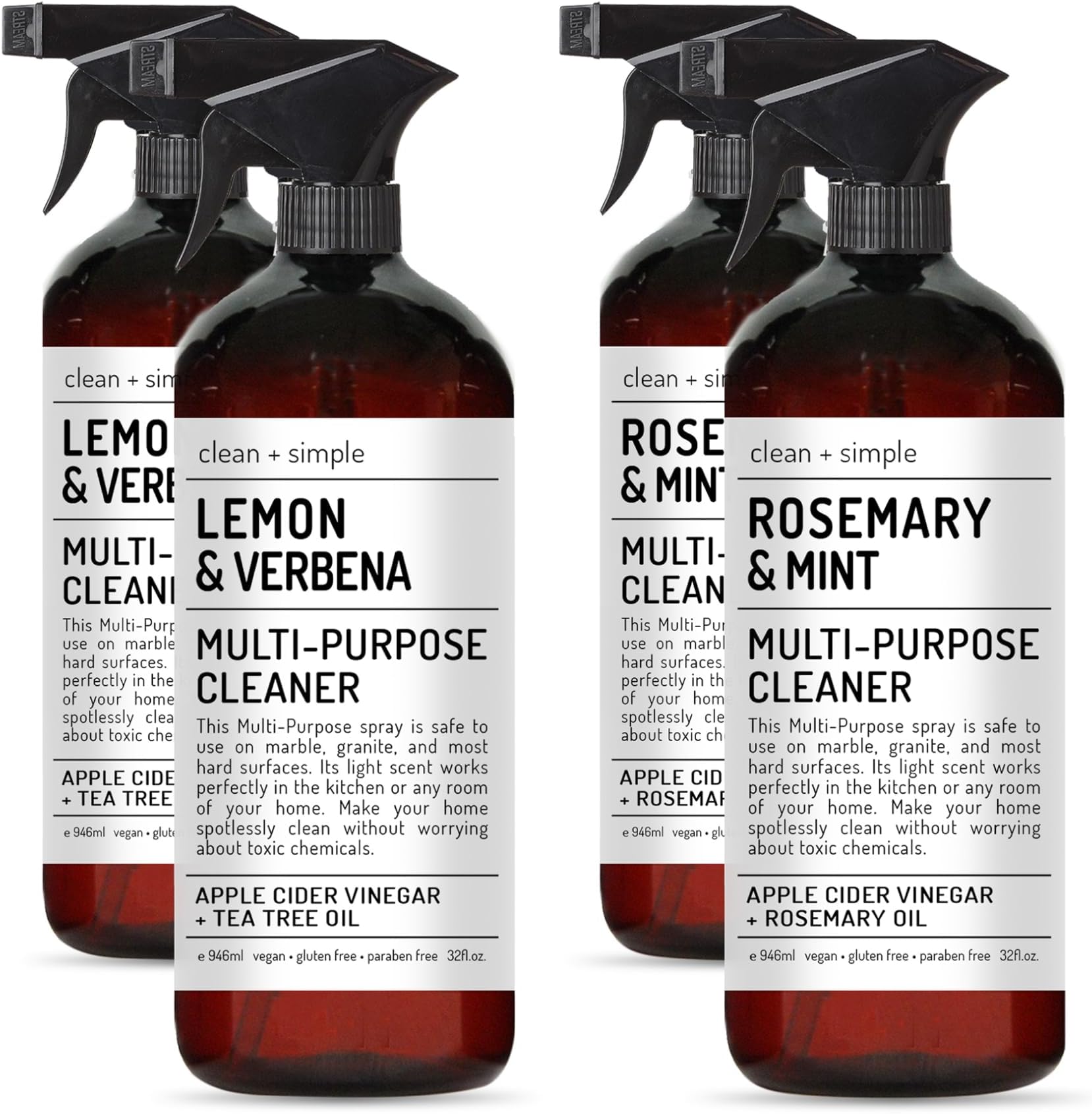 Amazon.com: Clean + Simple Multi Purpose Cleaners | With Apple Cider ...