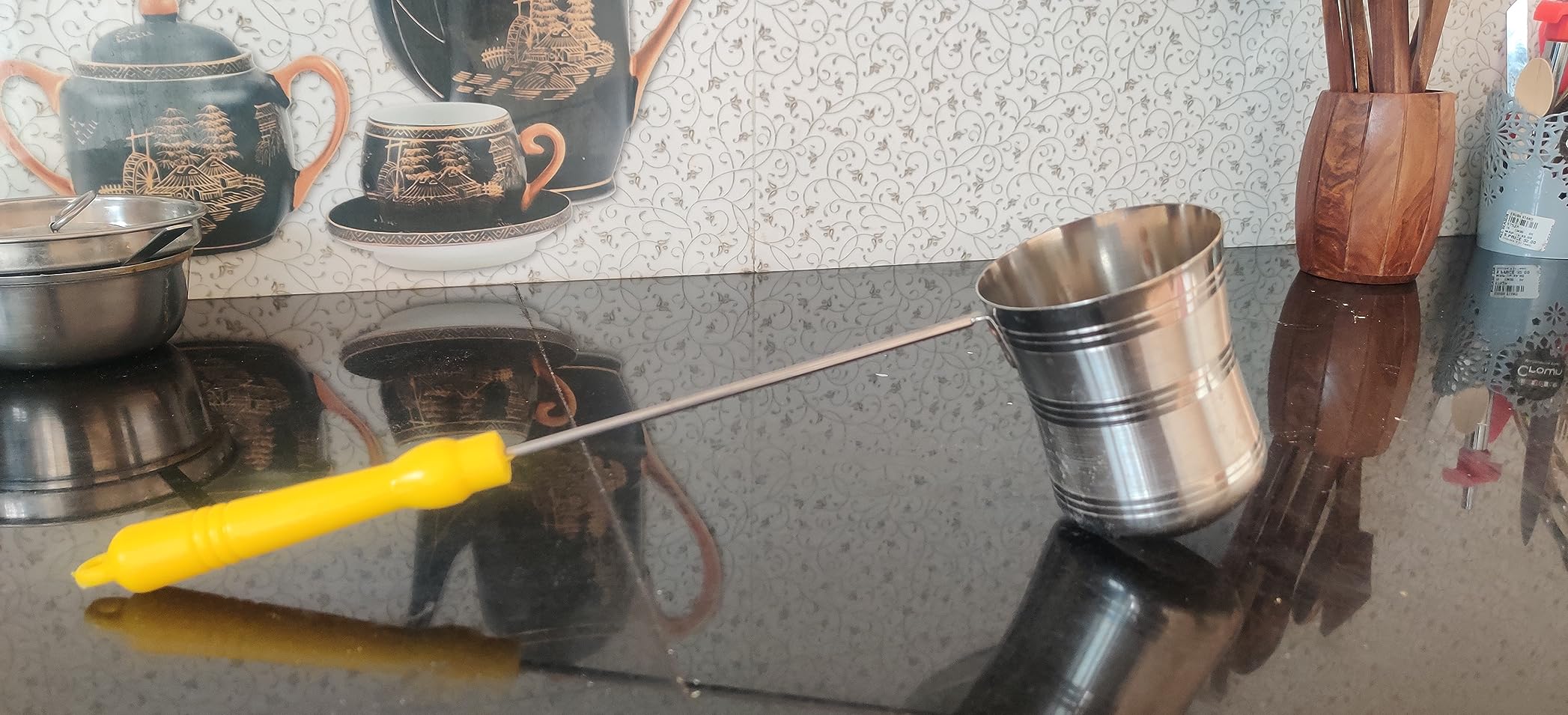 Benstar Water Ladle with Handle for Matka Poring Dispenser Stainless ...