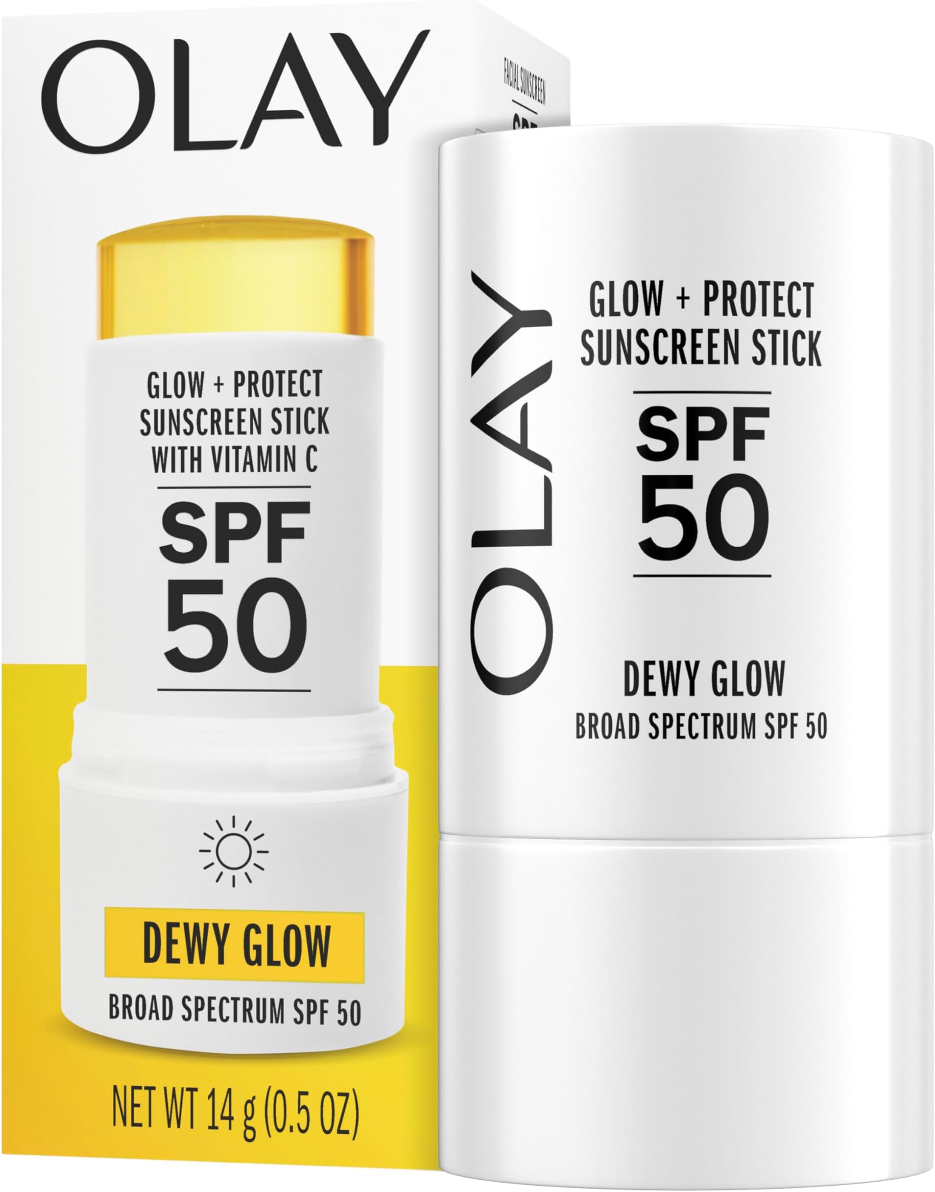 Amazon.com: Olay Glow & Protect SPF 50 Face Sunscreen Stick, Fragrance ...
