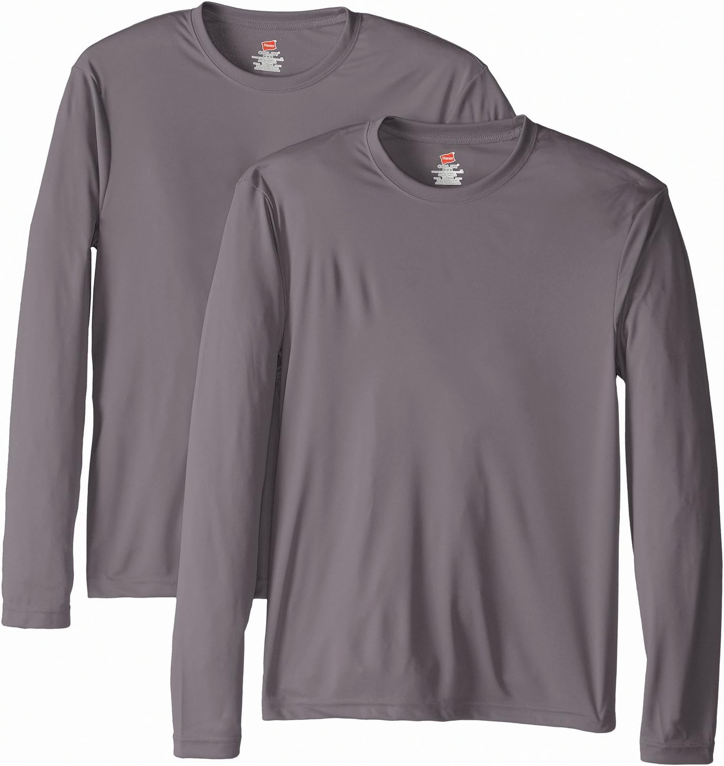 Amazon.com: Hanes Sport Men's Long-Sleeve T-Shirt Pack, Cool DRI Moisture-Wicking Performance T ...