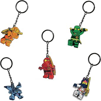 Amazon.com: LEGO Ninjago Enamel Keychain Bundle, includes 5 Enamel ...