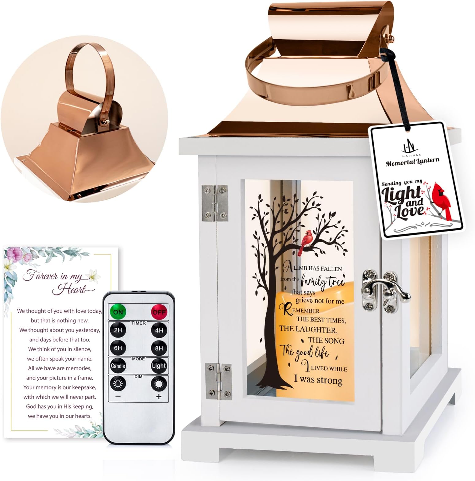 Amazon.com: Carson in Loving Memory Memorial Lantern : Home & Kitchen