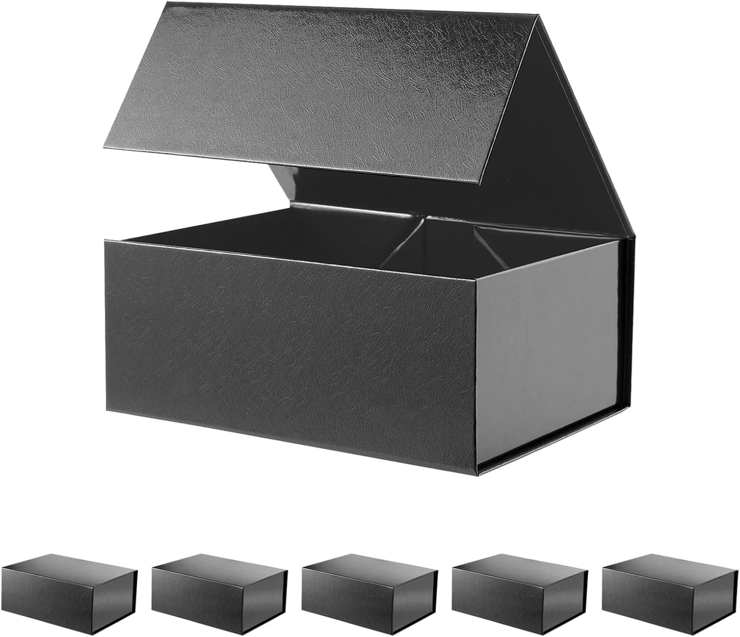 Amazon.com: BLK&WH 6 Gift Boxes 9x6.5x3.8 Inches, Black Gift Boxes ...