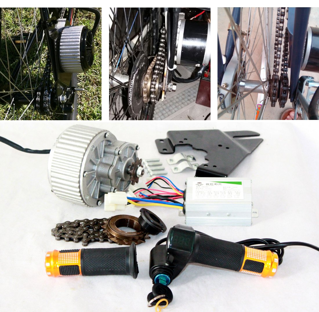 Amazon.com : L-faster 450W Electric Bicycle Cheap Motor Kit Easy to DIY ...