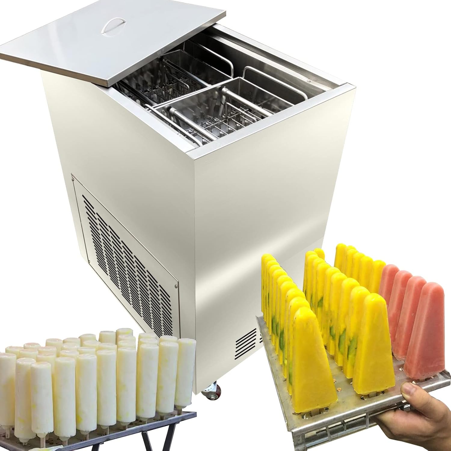Amazon.com: TXMACHINE Popsicle Machine Commercial Ice Popsicle Machine ...