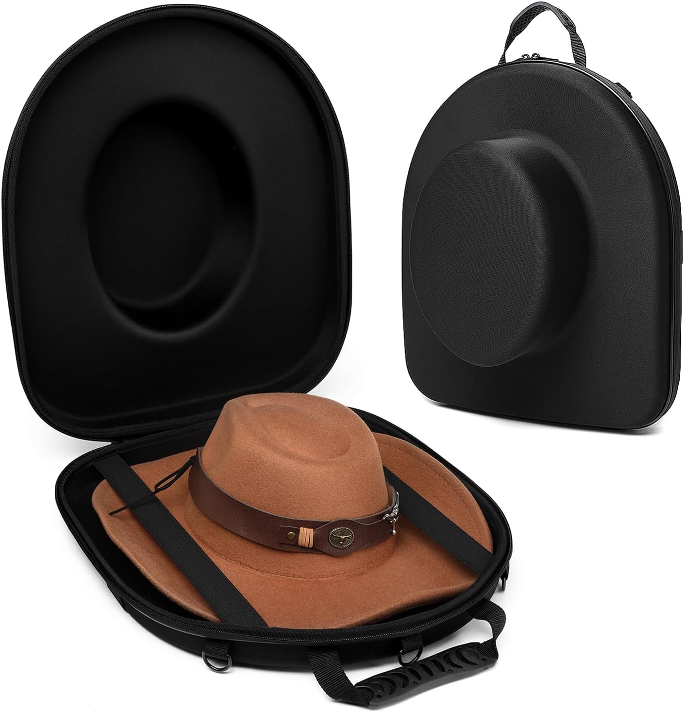 Amazon.com: HAMBOLY Upgraded Cowboy Hats Holder for Travel - Crush ...