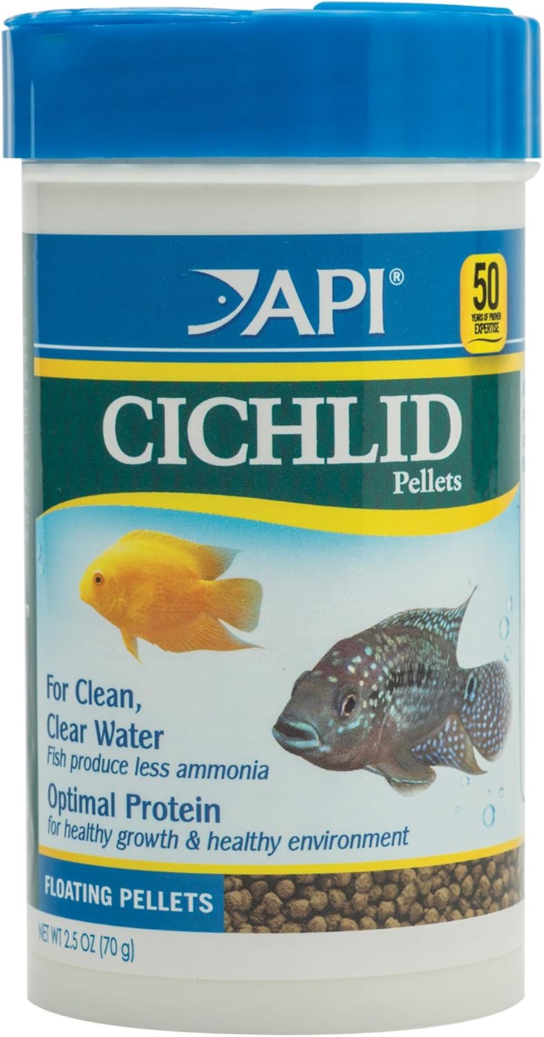Amazon.com: API CICHLID PELLETS Floating Pellets Fish Food 2.5-Ounce ...