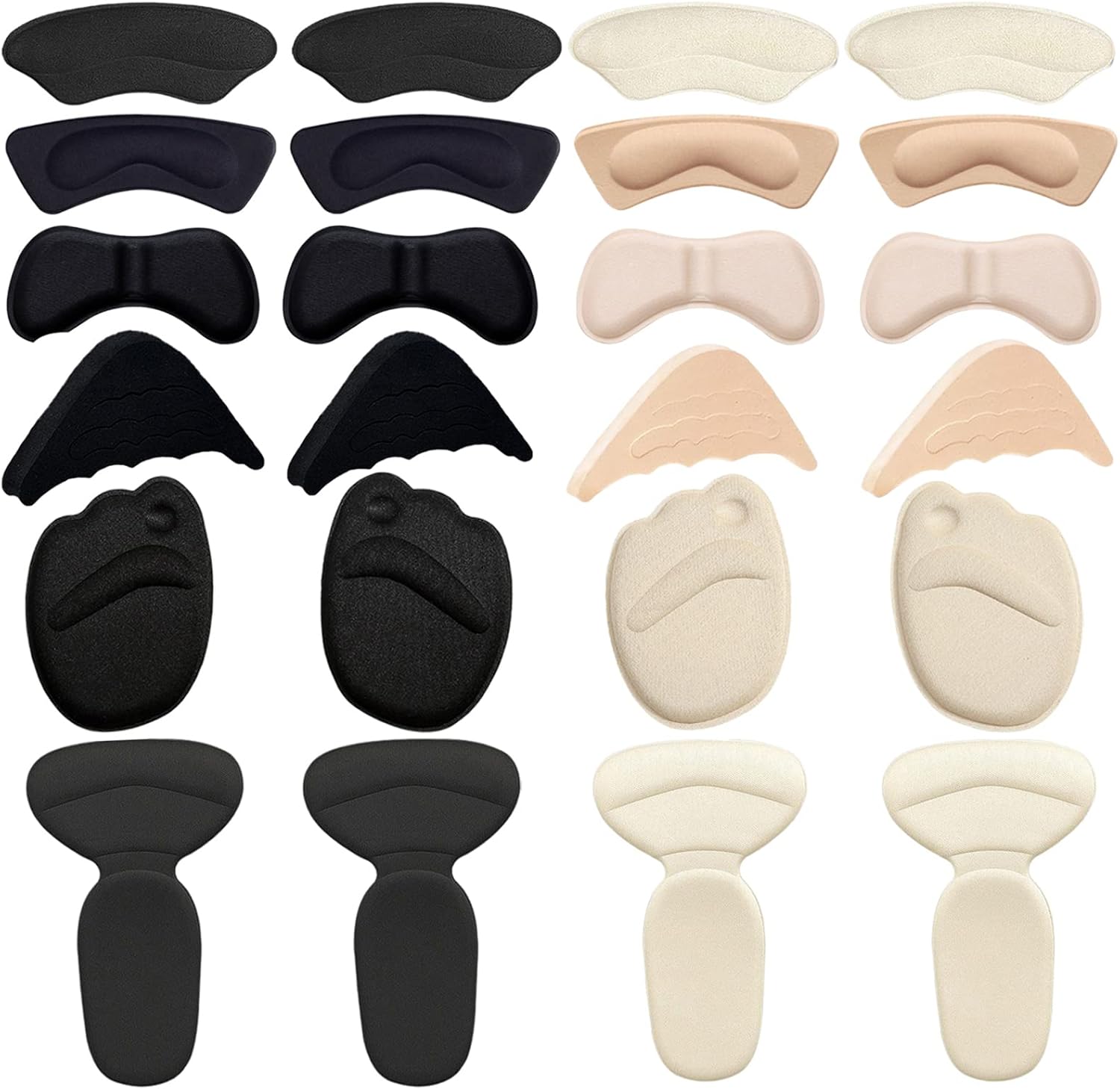 Amazon.com: 12 Pairs High Heel Cushion Inserts, Heel Pads Toe Inserts ...