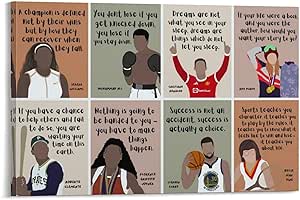 Amazon.com: TYPOART Inspirational Athletes Posters, Motivational Quotes ...