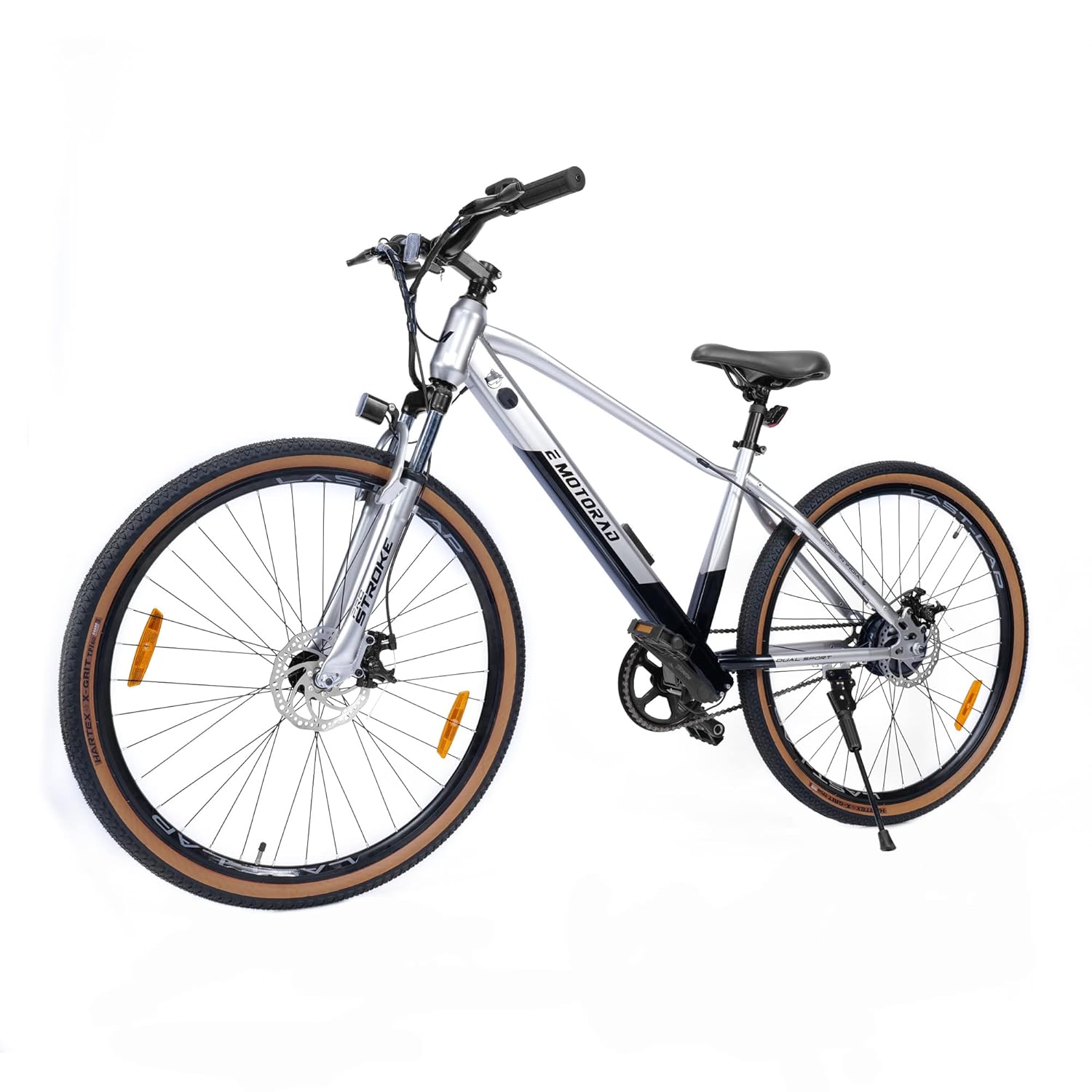EMotorad X3 Hybrid Single Speed Electric Cycle (18" Steel Frame, Li-Ion ...