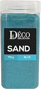 Deco Collection Blue Decorative Sand, 750g - Smooth Fine Texture, Non ...