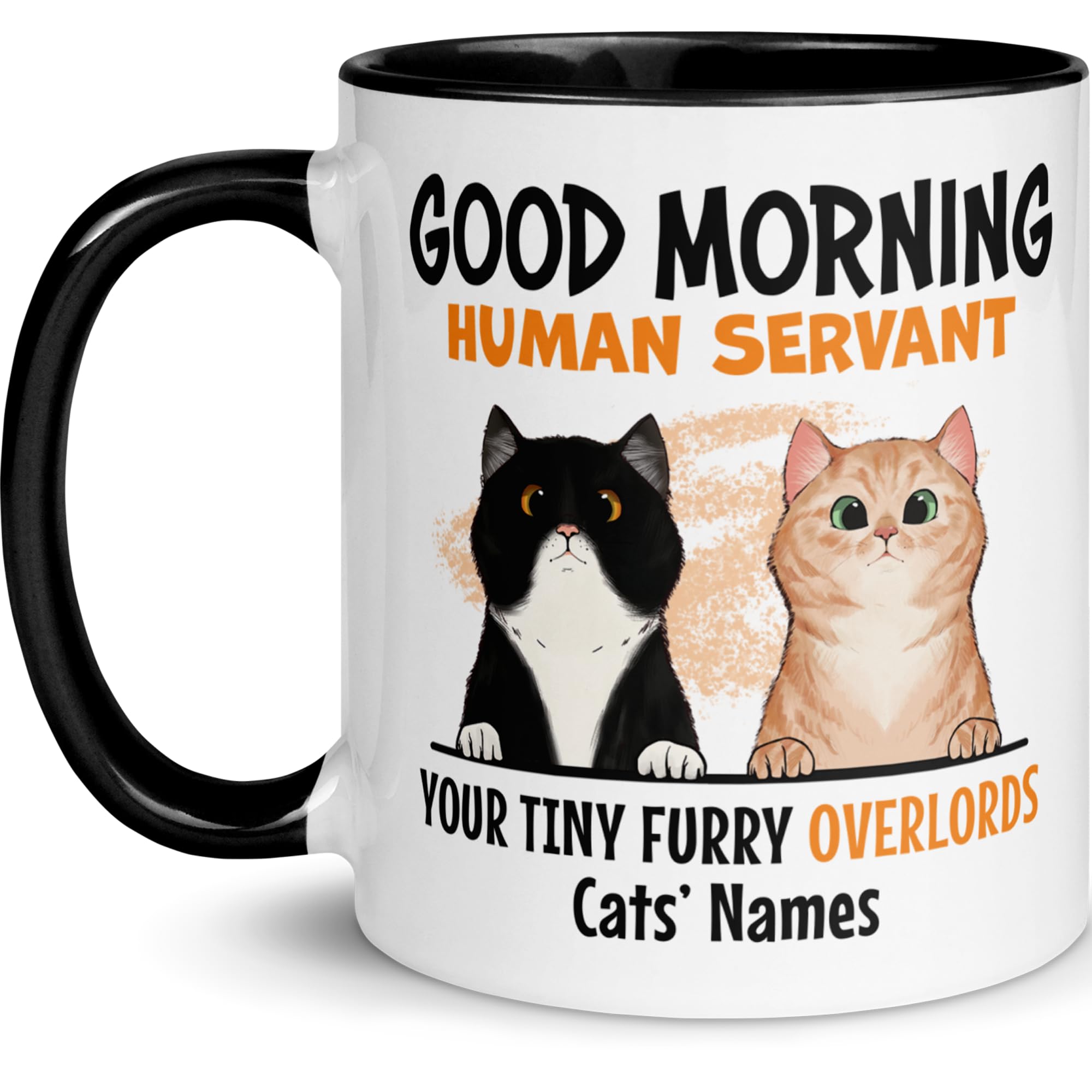 Amazon.com: Funny Cat Mug Personalized - Up to 3 Cats - 75 Cat Breed ...