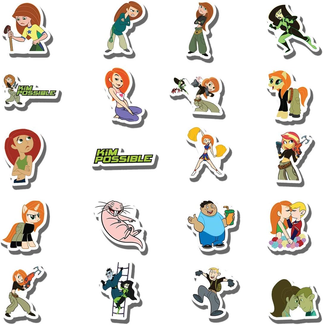 Amazon.com: 20 PCS Stickers Pack Kim Aesthetic Possible Vinyl Colorful ...