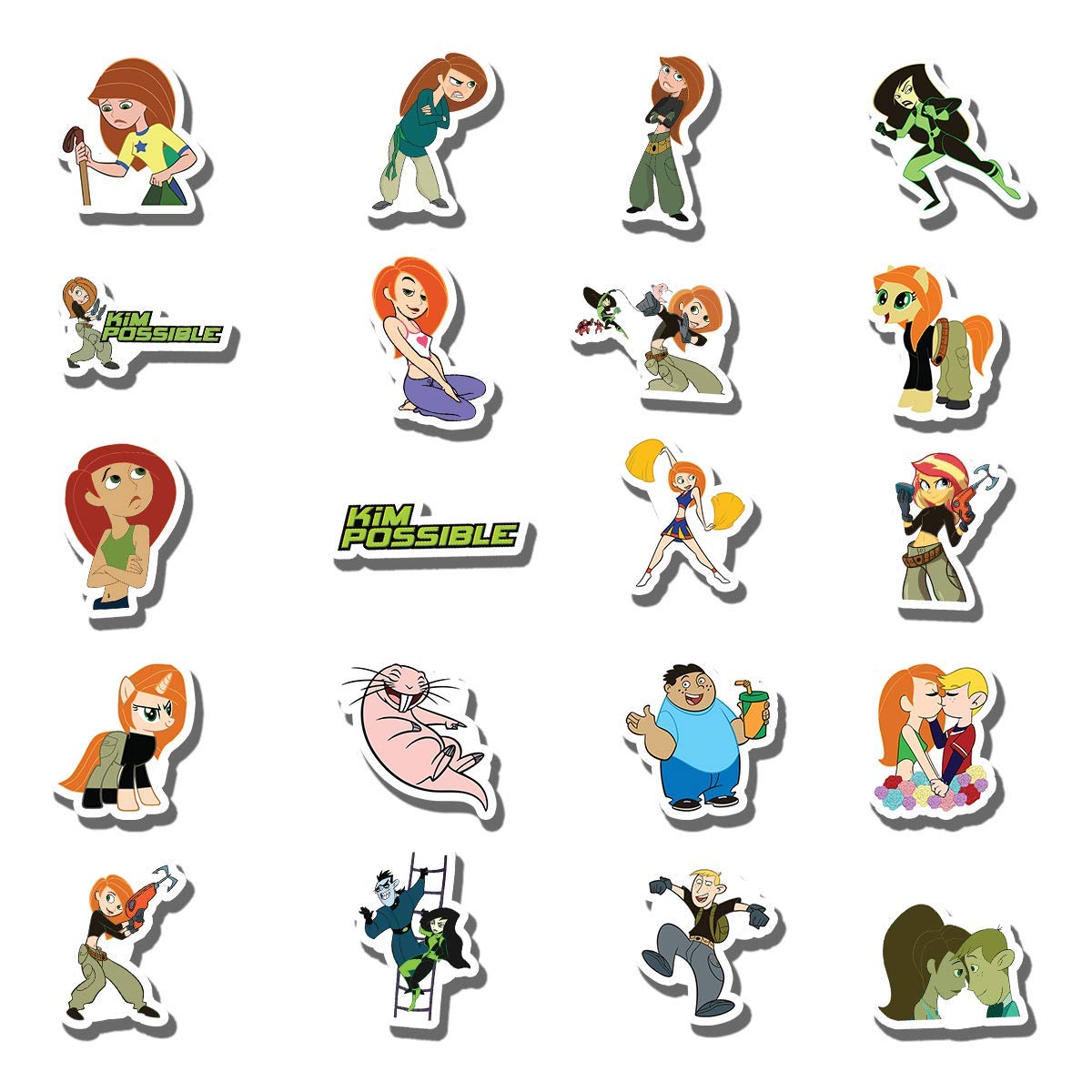 Amazon.com: 20 PCS Stickers Pack Kim Aesthetic Possible Vinyl Colorful ...