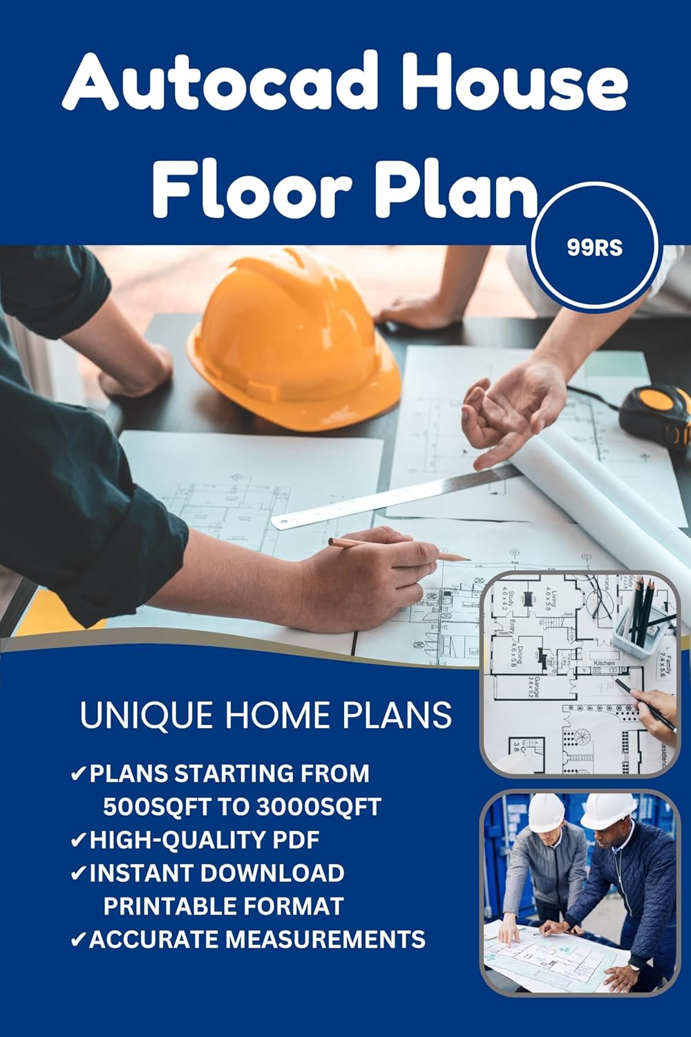 Autocad House Floor Plan: Modern House AutoCAD Plans eBook ...