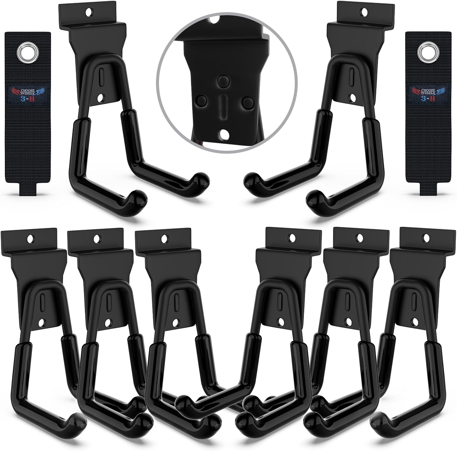 3-H Slatwall Hooks,Slatwall Accessories 10 Pack,Slat Wall Hanging Hooks ...
