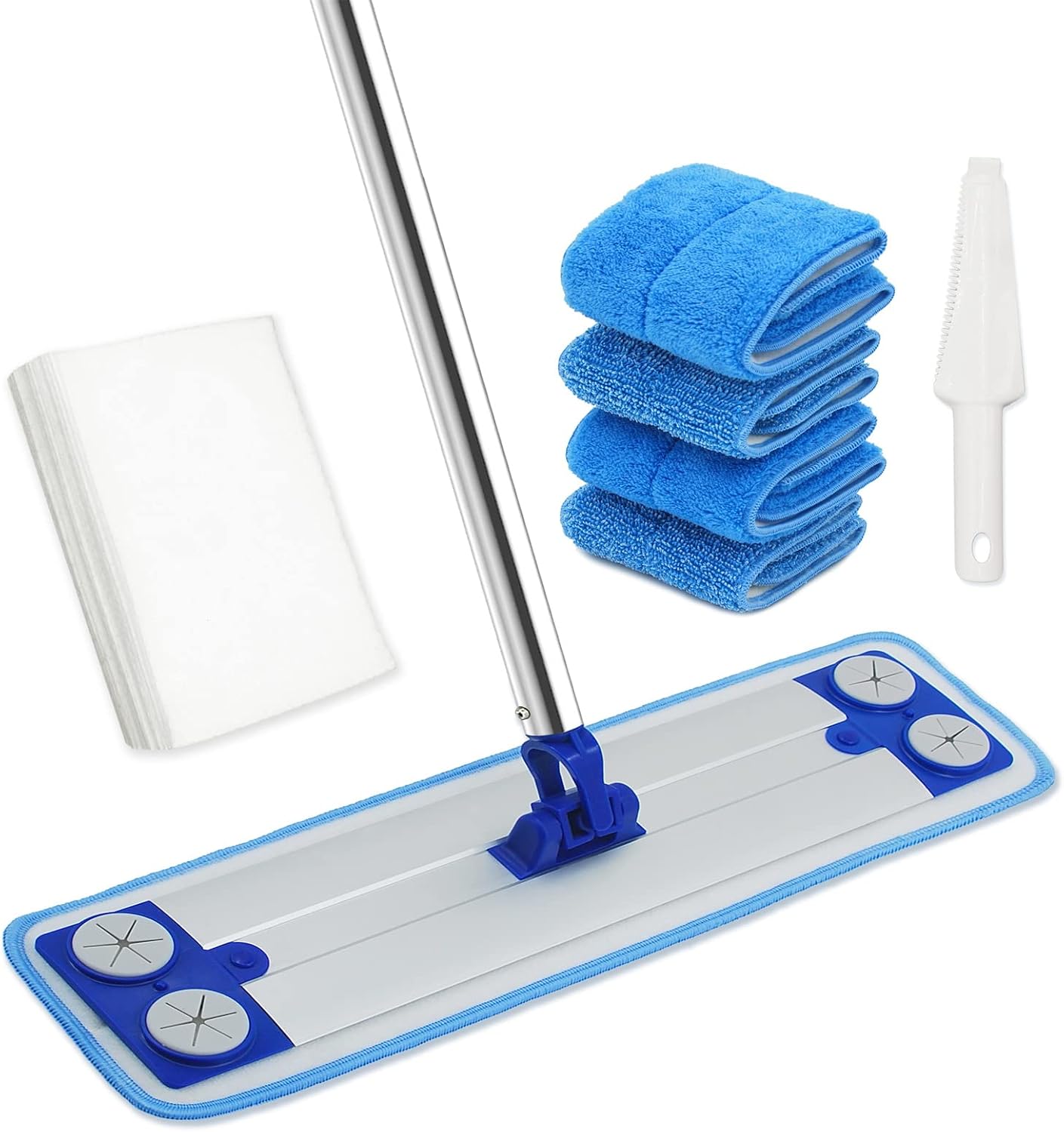 Amazon.com: 18" Mops for Floor Cleaning, Microfiber Mop with 57 ...