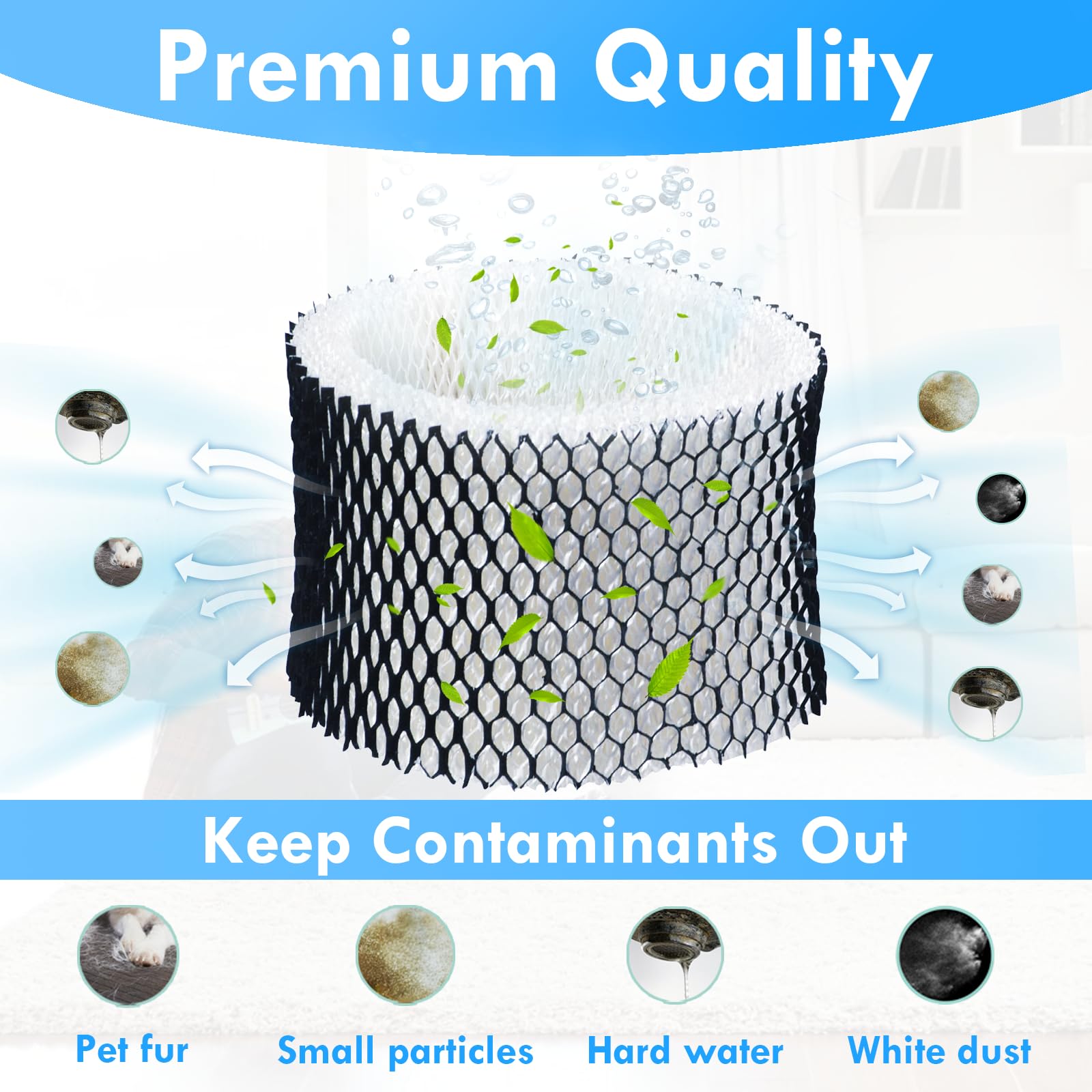 Humidifier Filter Replacement 4-Pack HWF62 Humidifier Filters For ...