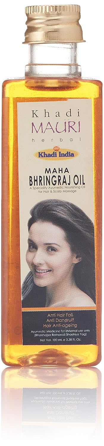Buy Khadi Mauri Herbal Maha Bhringraj Hair Oil, 100 Ml Online at Low ...