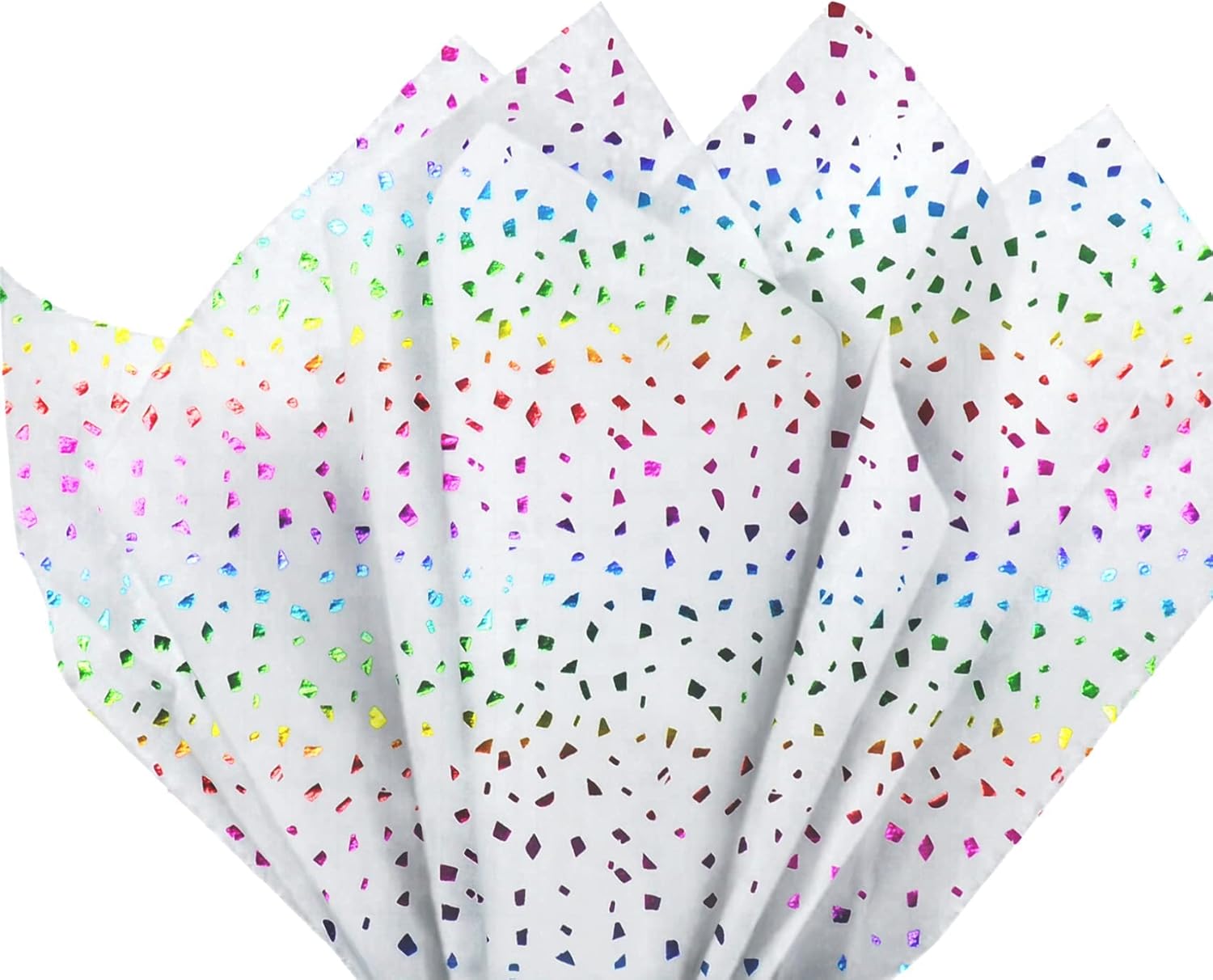 Amazon.com: 25 Sheets Rainbow Glitter Tissue Paper, 20"*28" Rainbow ...