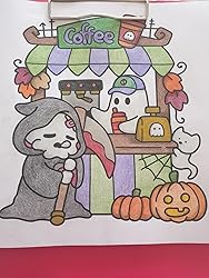 Little Spooky: Coloring Book for Adults and Teens Featuring Cute Creepy ...