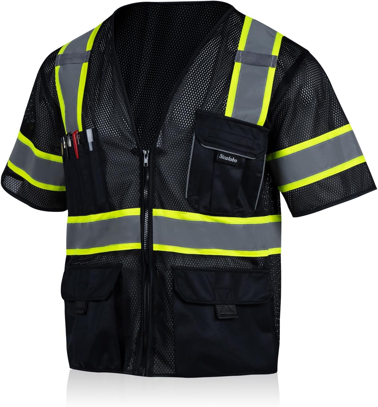Mens High Visibility Safety Mesh Vest with 10 Australia | Ubuy