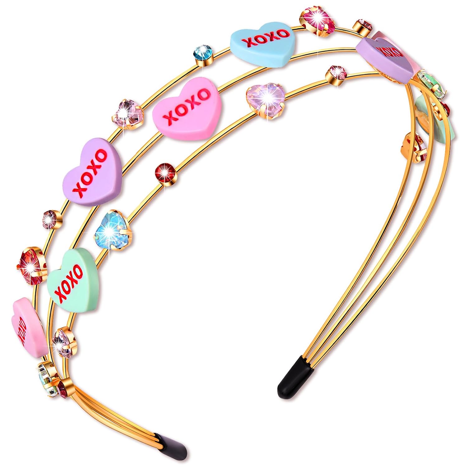 Amazon.com : NVENF Valentine’s Day Headbands for Women Conversation ...