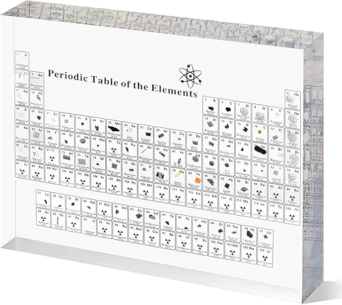 Periodic Table With Real Elements Inside - Creative Periodic Table With ...