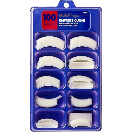 Amazon.com: KISS 100 Tips False Nail Kit, Curve Overlap Style, Long ...