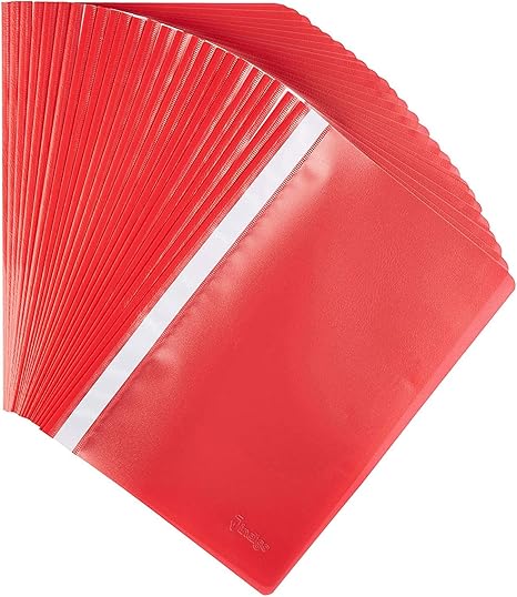 Indigo® A4 Project Folder - RED - Report Document Files Folders 2 Prong ...