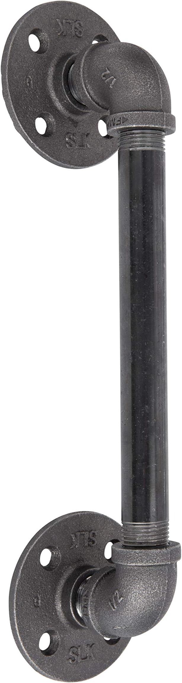 Amazon.com: PIPE DECOR 1/2 in. x 6 in. Matte Black Pipe Sliding Barn ...