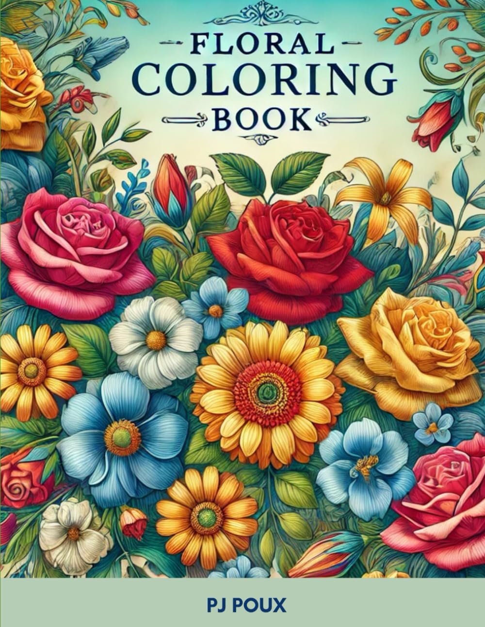 Amazon.com: Floral Coloring Book: 9798346254904: Poux, PJ: Books