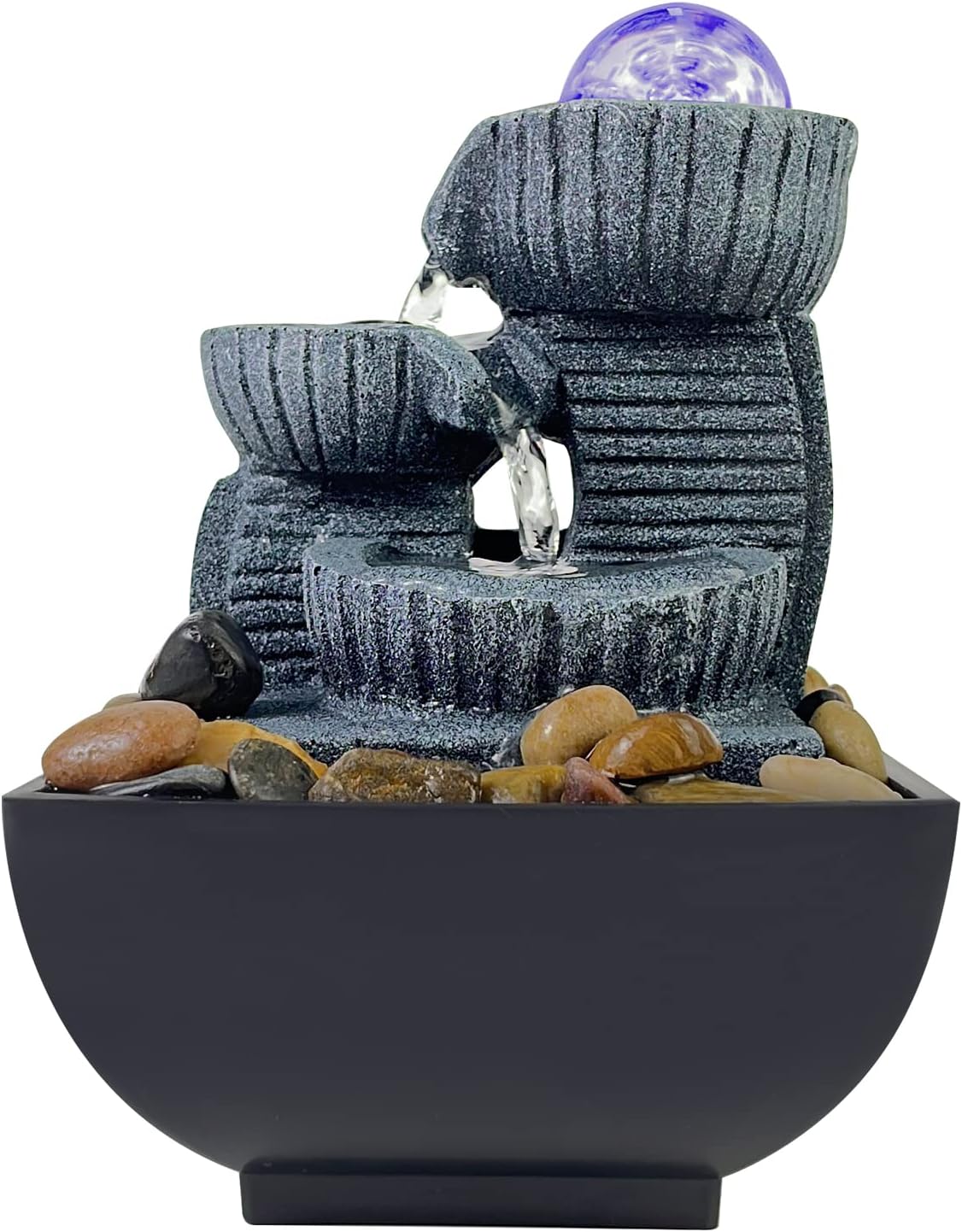 Amazon.com: HSHGZSR Tabletop Fountain Mini Indoor Water Fountain with ...