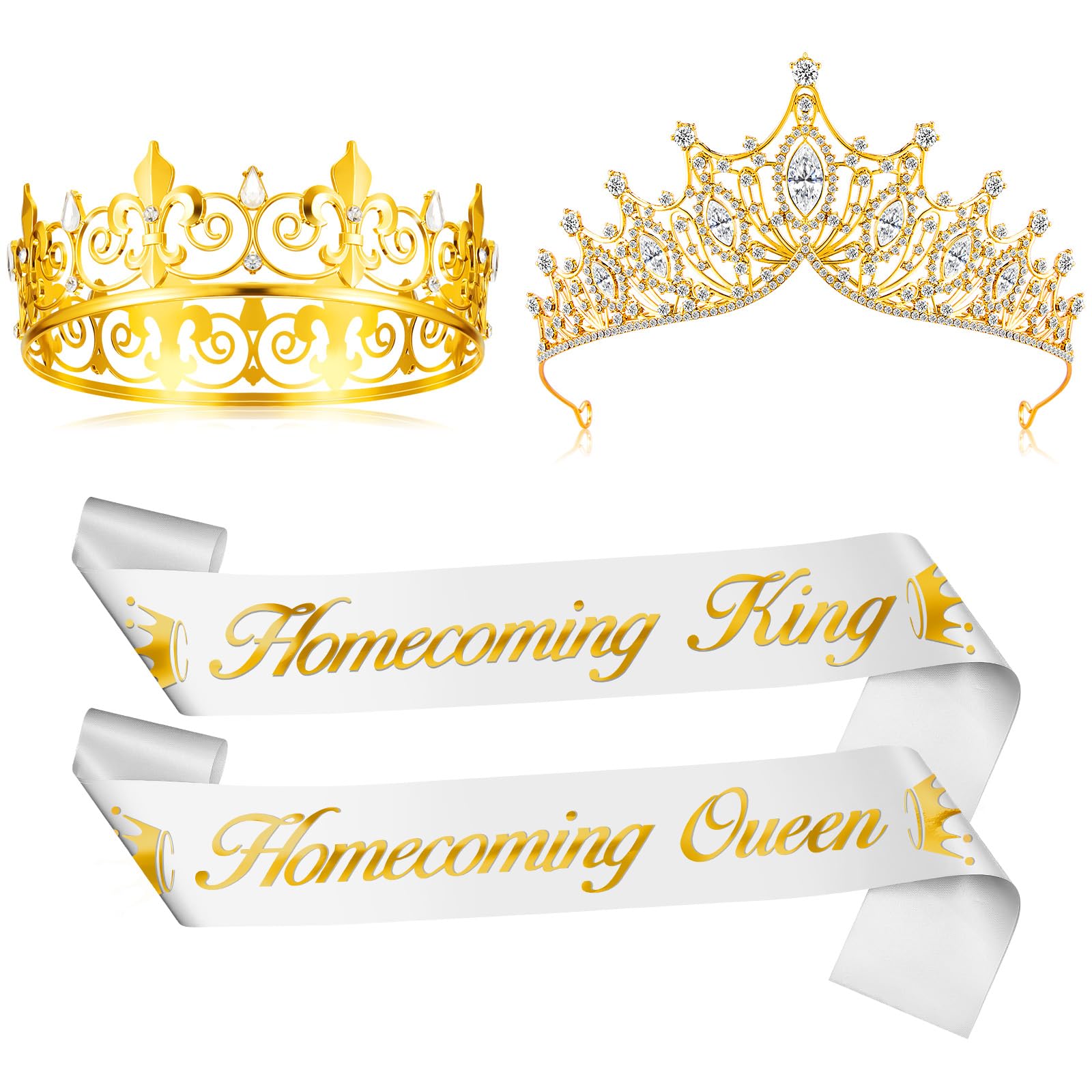 Homecoming King And Queen Crowns Clipart
