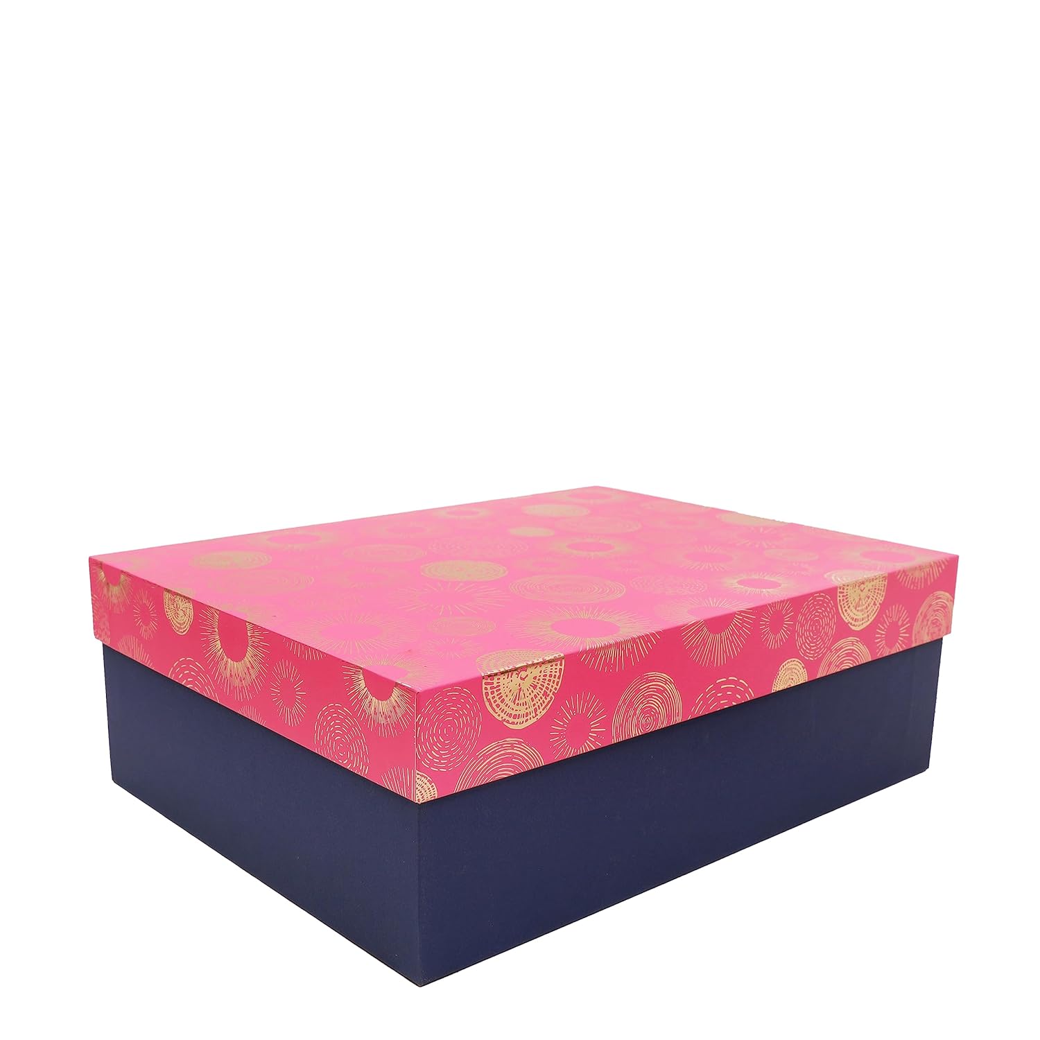 Aaliya Creations Gift Box Rani Round FOIL Cardboard Gift Box (Large ...