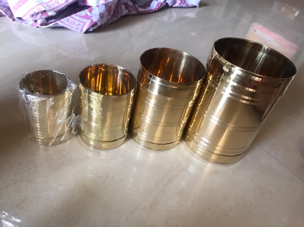 Buy HARISH - Pure Brass SOUTHINDIAN Traditional Measuring padi/Cup ...