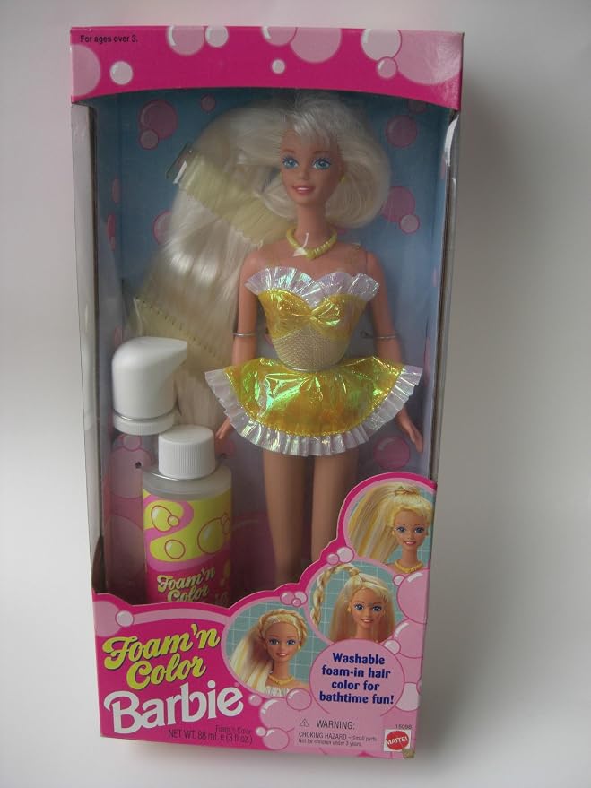 Amazon.com: Foam 'N Color Barbie Yellow Dress by Mattel : Toys & Games