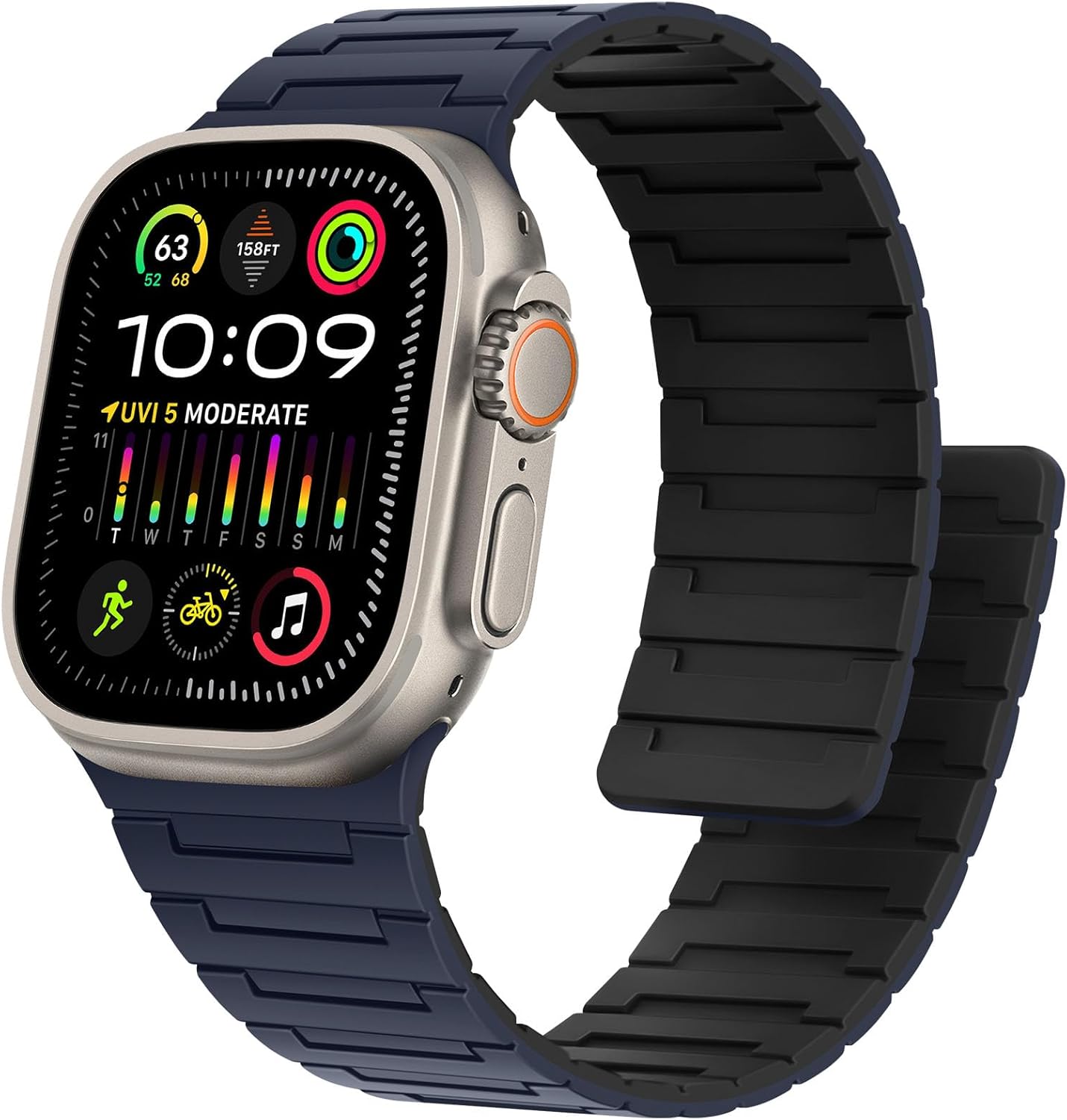 Amazon.com: Bisikor Magnetic Bands Compatible with Apple Watch Band 49 ...