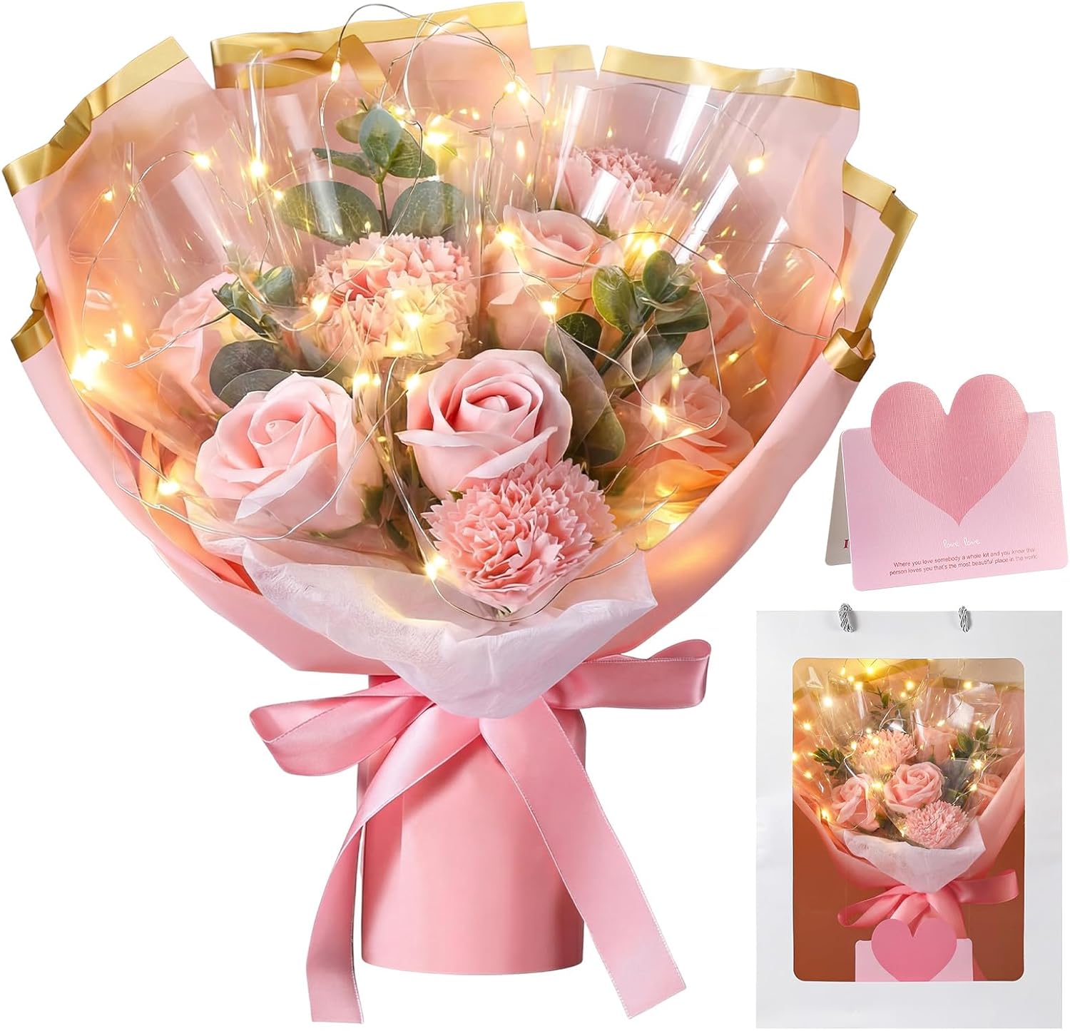 Amazon.com: Thiccywoov Mother's Day Flower Bouquet Kit for Her 2026 DIY ...
