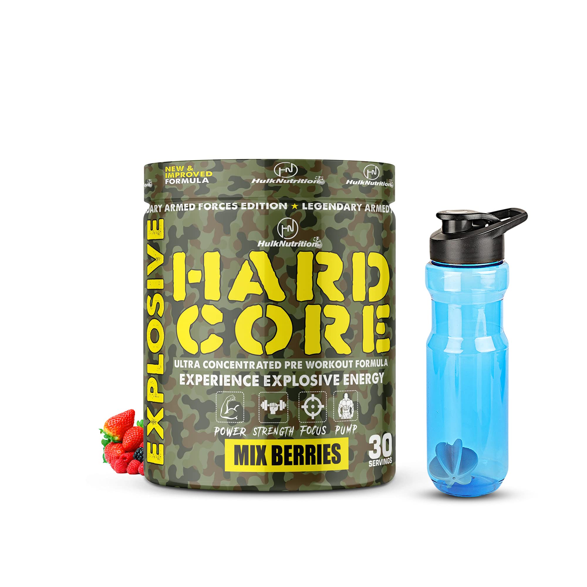 Hulknutrition Hardcore Pre Workout Supplement Energy Drink With ...