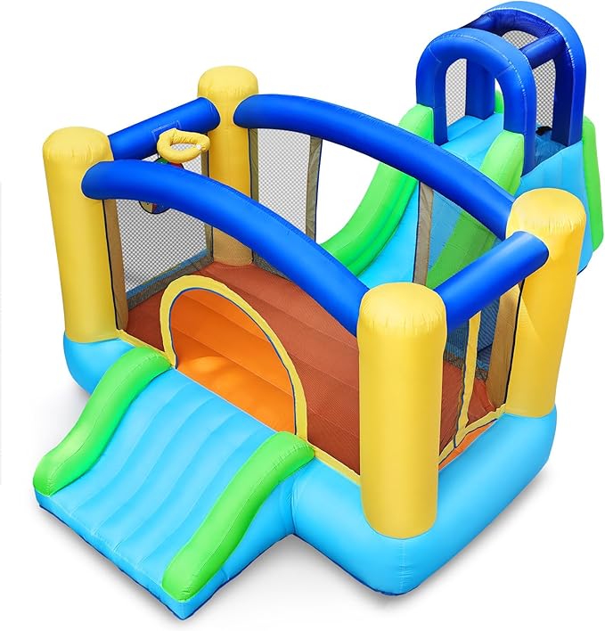 Amazon.com: JOYLDIAS Bounce House,Inflatable Bouncer with 370W Air ...
