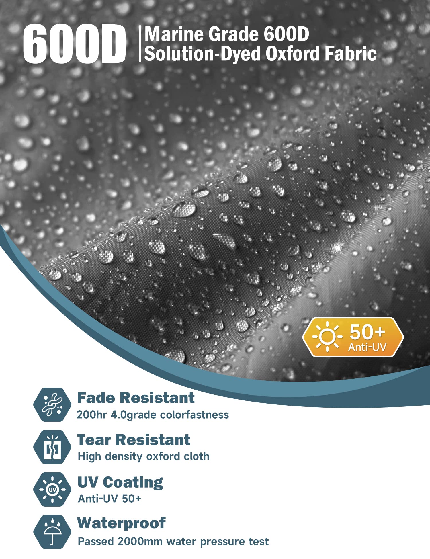 Snapklik.com : Umbrauto Boat Cover Heavy Duty 600D Solution-Dyed ...