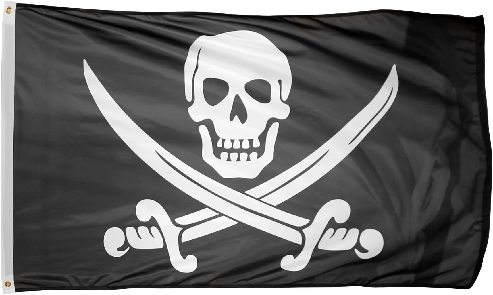 Amazon.com : US Flag Store Printed Polyester Pirate Jack Rackham Flag ...