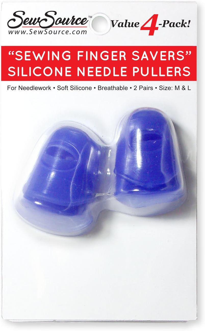 Amazon.com: SewSource Sewing Finger Savers Value 4 Pack Silicone Needle ...