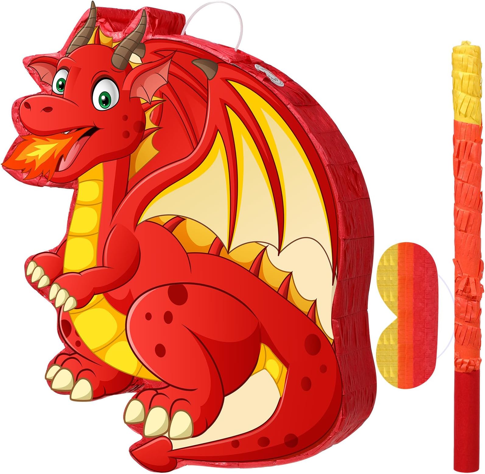 Amazon.com: Red Dragon Pinata for Chinese New Year Party (16.5 X 13 3 ...