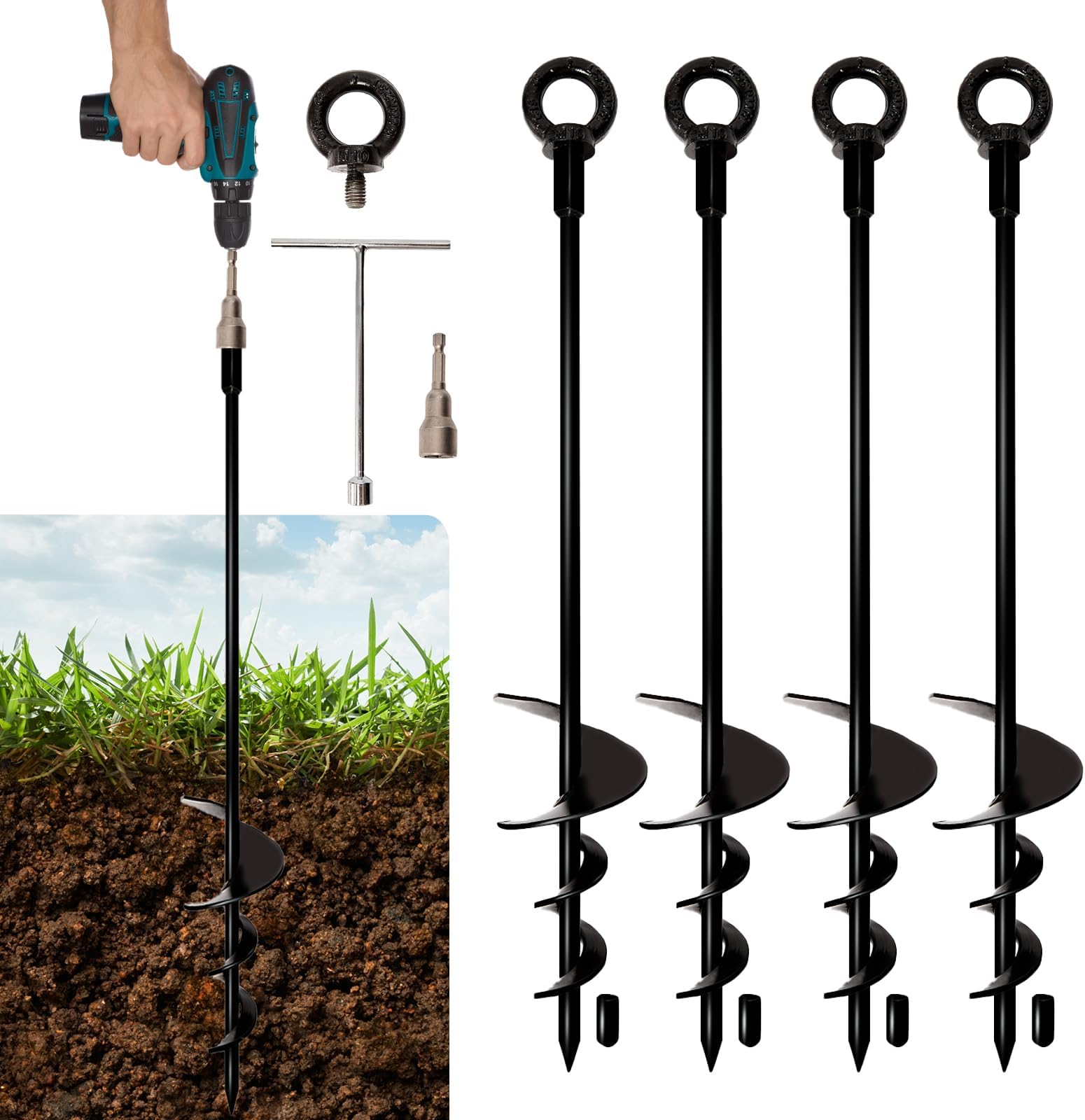 Amazon.com : 42" Inch, Double Rope Poles/Stakes for Creating a Rope ...