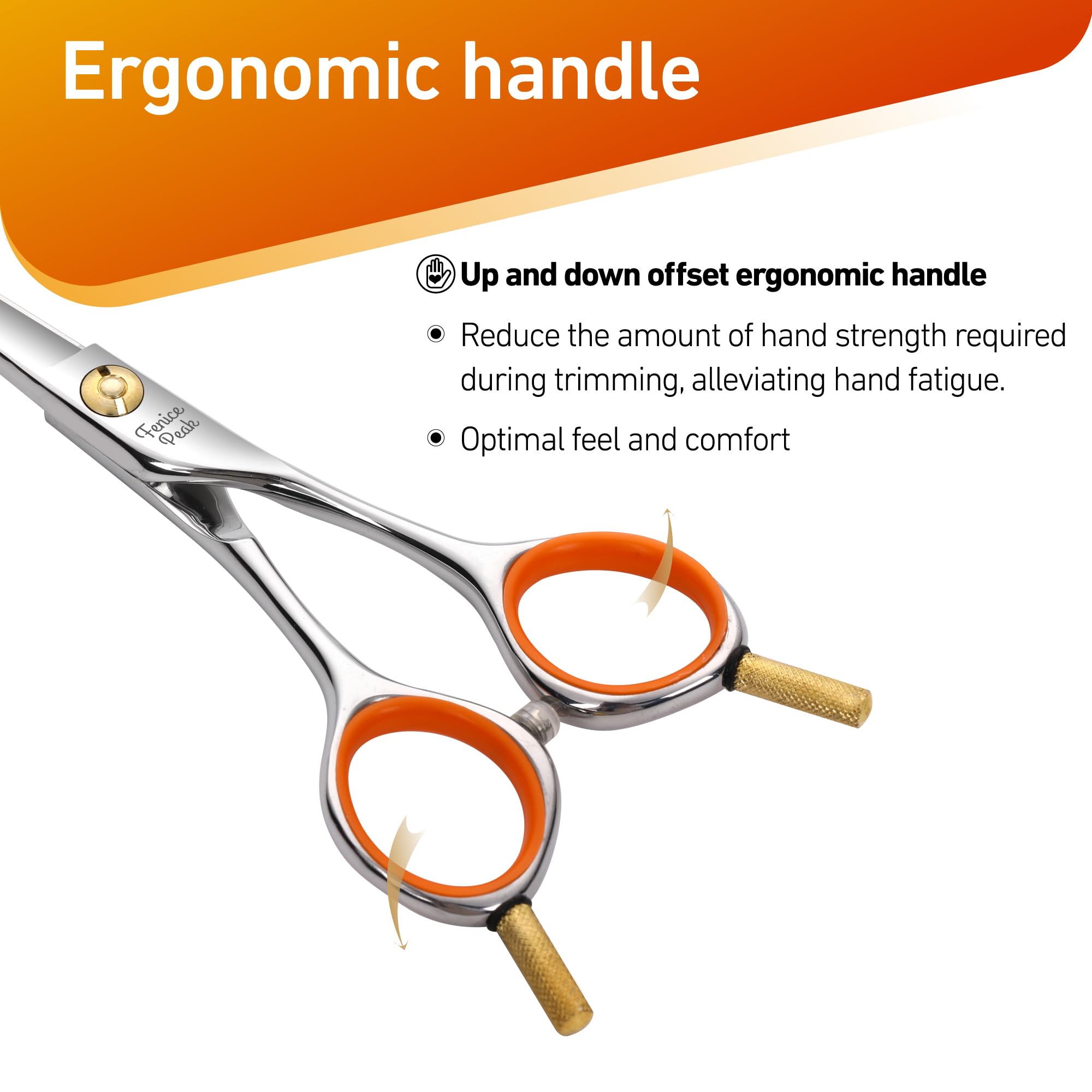 Snapklik.com : Fenice Peak 6 Small Curved Scissors Lightweight Dog And ...