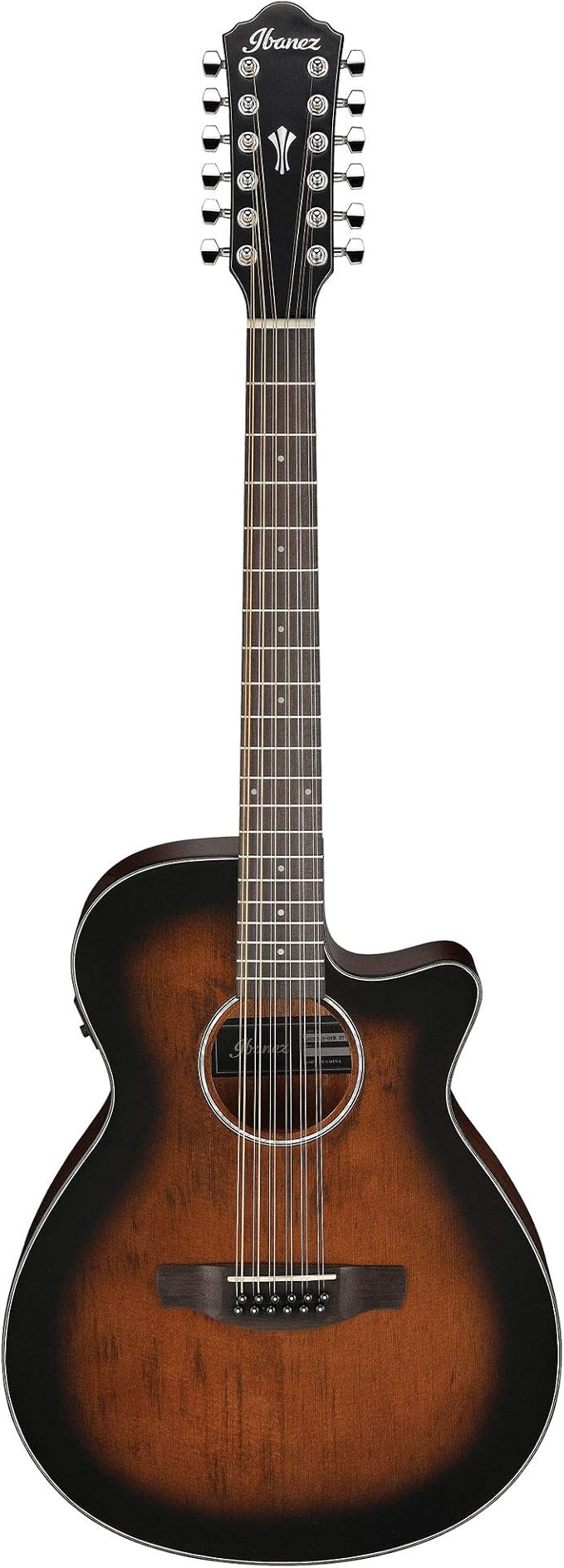 Amazon.com: Ibanez AEG 12-String Acoustic-Electric Guitar (Dark Violin ...